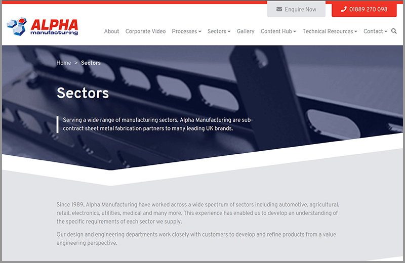 Alpha’s New-Look Website Goes Live - Alpha Manufacturing